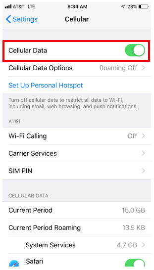 How To Turn Off Cellular Data – Disney Cruise Line Telecommunications
